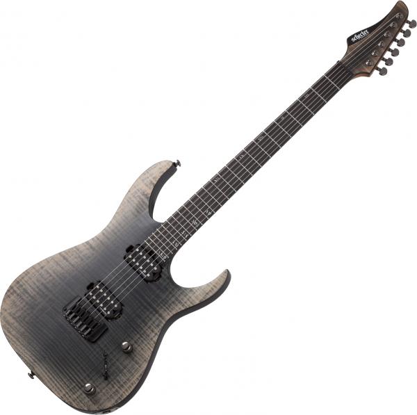 Schecter Banshee Mach-6 - fallout burst Str shape electric guitar