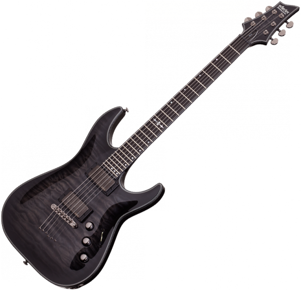 Schecter Hellraiser Hybrid C-1 - trans. black burst E-gitarre in str-form