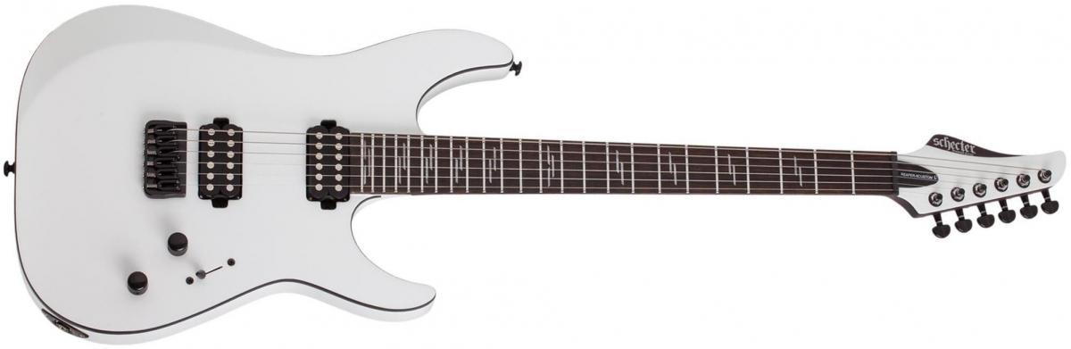 Guitare électrique solid body Schecter Reaper-6 Custom - gloss white blanc