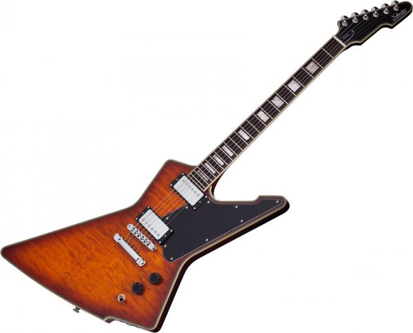 Schecter E-1 Custom - vintage sunburst Guitare électrique métal