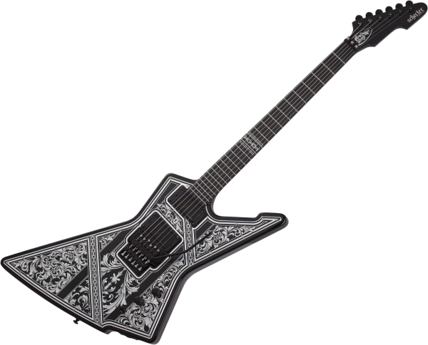 Schecter E-1 Przym Palladium - gloss black Guitare électrique 7 cordes