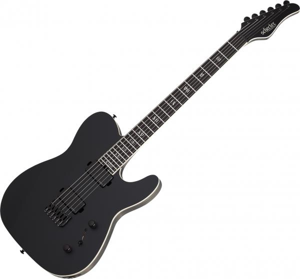 Schecter PT SLS Elite Evil Twin - satin black E-gitarre in teleform