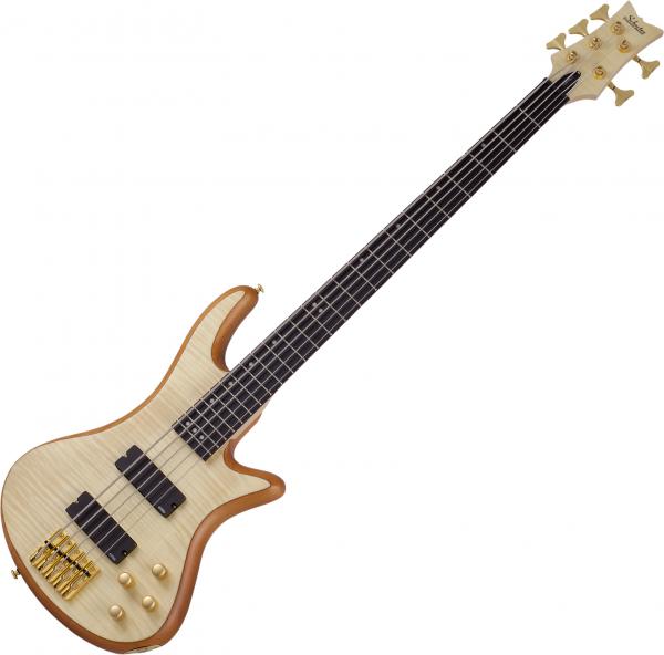 Schecter Stiletto Custom-5 5-String - natural satin Basse électrique ...