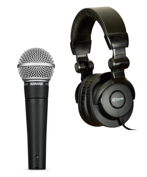 Shure SM58-LCE + Casque X-HP1 Microphone pack with stand