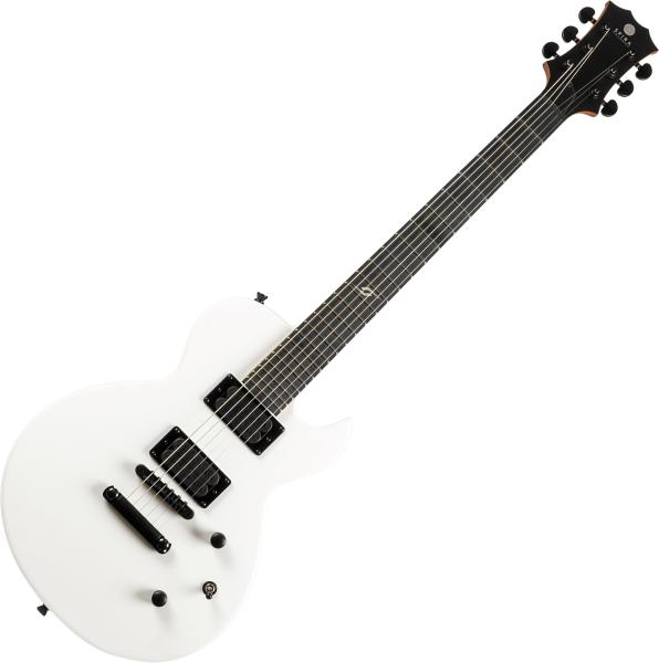 Spira guitars L-400 MHW - white satin Metal electric guitar