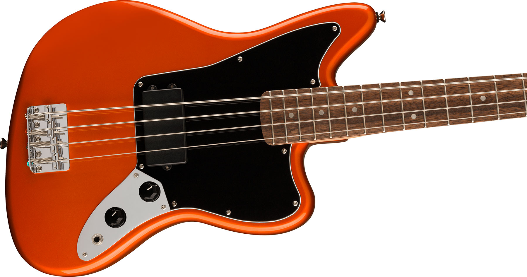 Squier Fsr Affinity Series Jaguar Bass H Metallic Orange Basse électrique Solid Body