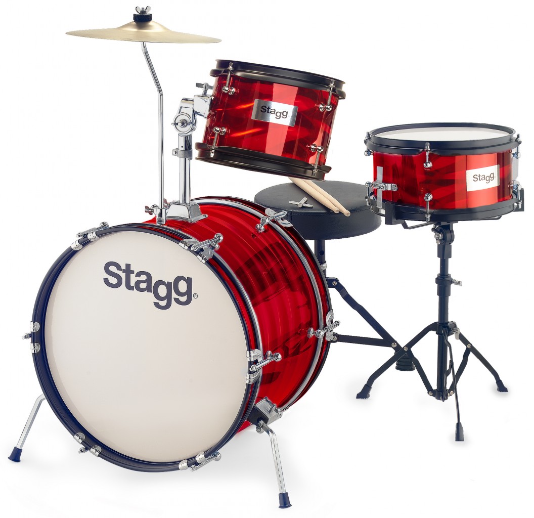 Batterie acoustique junior Stagg Batterie Junior 3/16B + Hardware - 3 ...