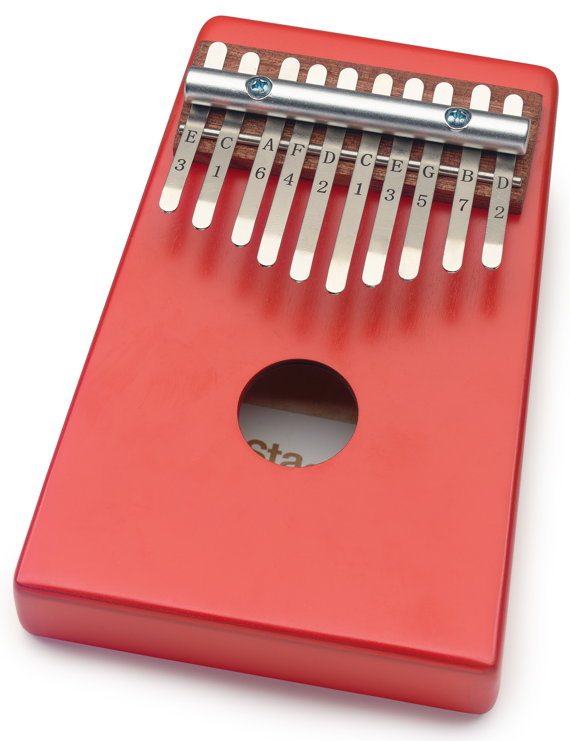 Percussions à frapper Stagg Kalimba enfant 10 notes Rouge