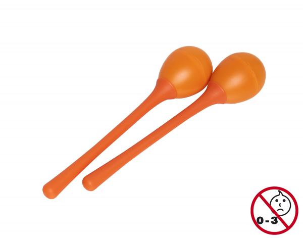 Stagg Egg Maracas Long Orange Percussions à secouer