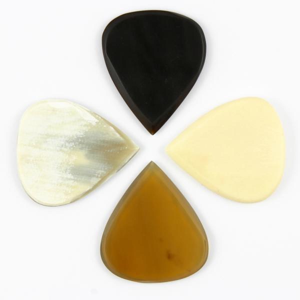 Timber tones 4 Bone Picks Pack - Jazz Guitar pick