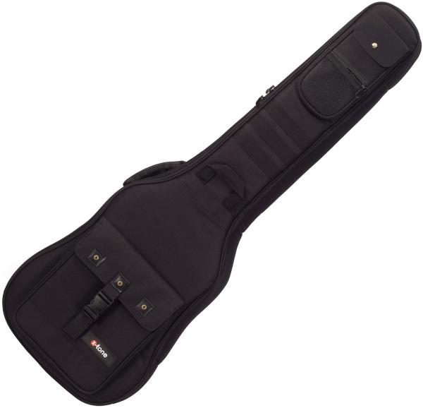 X-tone Deluxe Nylon Electric Bass Bag - Black Electric bass gig bag